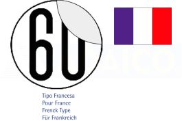 Adhesive Speed Limit Signal French Type Ø200